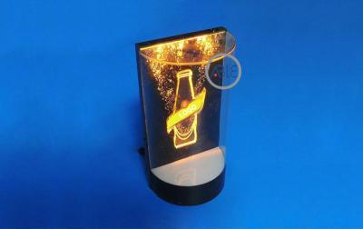 China Custom UV Print On Acrylic Wine Display Rack for sale