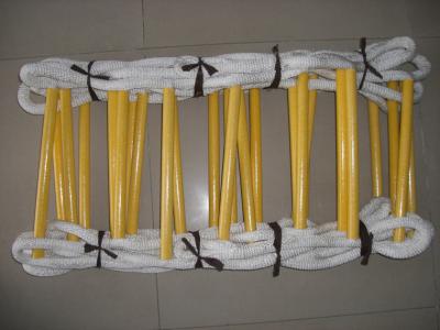 China Fire fighting soft nylon folding ladder for sale