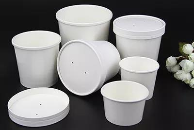 Cina Ciotole di minestra eliminabili robuste di Bento Packing Food White 26oz del pasto veloce in vendita
