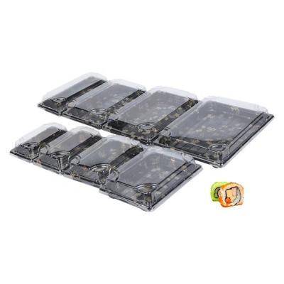 Cina Commestibile su ordinazione del chiaro della bolla di Thermoforming di sushi contenitore rettangolare di plastica del contenitore in vendita