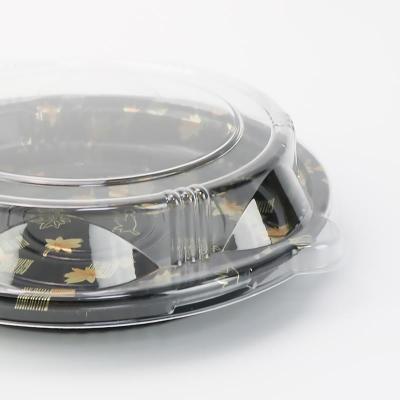 Cina Piatto di plastica eliminabile Tray Sushi Box del contenitore di alimento del coperchio pp in vendita