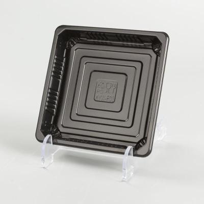 Cina Vassoi asportabili dei sushi di alimento del quadrato del partito di plastica eliminabile giapponese del contenitore con il coperchio in vendita