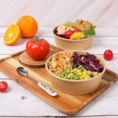 Cina Insalatiere asportabili eliminabili della scatola di pranzo dell'insalatiera di carta biodegradabile in vendita
