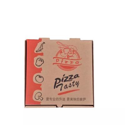Cina contenitore asportabile ondulato di stampa su ordinazione di pizza di Brown del contenitore di imballaggio della pizza di 8in in vendita