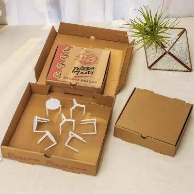 Cina contenitore asportabile ondulato di stampa su ordinazione di pizza di Brown del contenitore di imballaggio della pizza di 8in in vendita