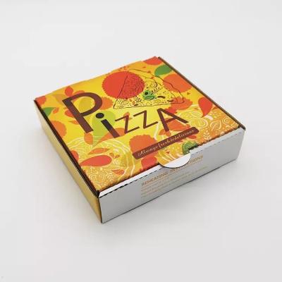 Cina Scatola di carta su ordinazione Logo Printed su ordinazione del quadrato del cartone del pacchetto della pizza in vendita
