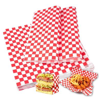 China Greaseproof Printed Wax Sheets For Food Waxed Kraft Paper Sheets for sale