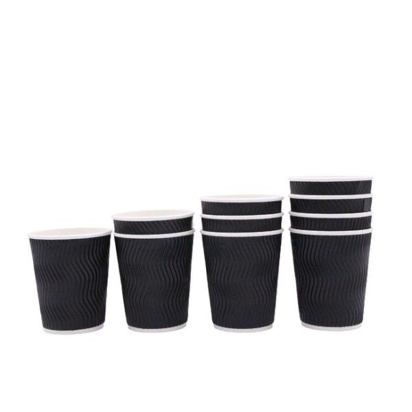 Quality 12 Oz Customized Printed Paper Coffee Cups Durable With Lids for sale
