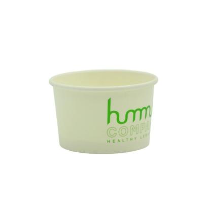 China 3Oz Ice Cream Paper Cup Leakproof Disposable Dessert Bowls For Cold Drink for sale