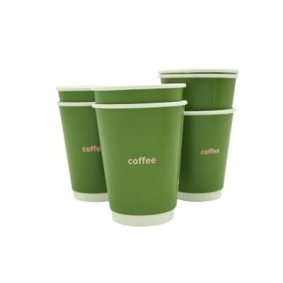 China Customized Leak Free 12 Oz Paper Cups Paper Espresso Cups No Lids For Restaurant Office Home for sale