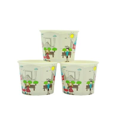 China 12 Oz Eco Friendly Ice Cream Cups Paper Ice Cream Bowls With Printed for sale