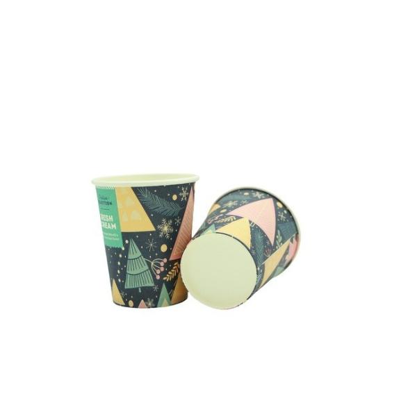 Quality Durable Thickened 16 Oz Paper Cups Christmas Disposable Coffee Cups For Tea for sale
