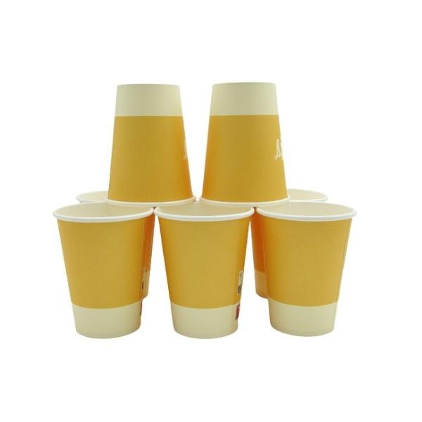 Quality 4-24 OZ Personalized Paper Coffee Cups Disposable For Water Juice Tea for sale