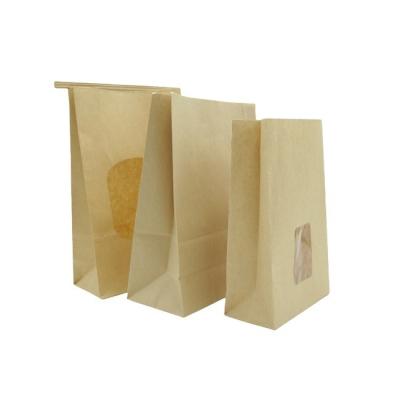 Cina Sacchetto di carta rettangolare per pane, uso professionale per conservare biscotti e snack in vendita
