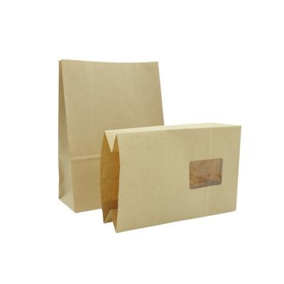 Cina Sacchetto di carta rettangolare per pane, uso professionale per conservare biscotti e snack in vendita