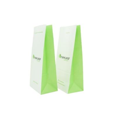 China Customized Printing Bread Paper Bag White Grocery Lunch Bag Kraft Paper Bags 4Lb Capacity for sale