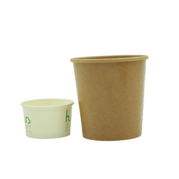 Quality Kraft Paper Soup Containers 100ml-1200ml For Dessert Yogurt Ice Cream for sale