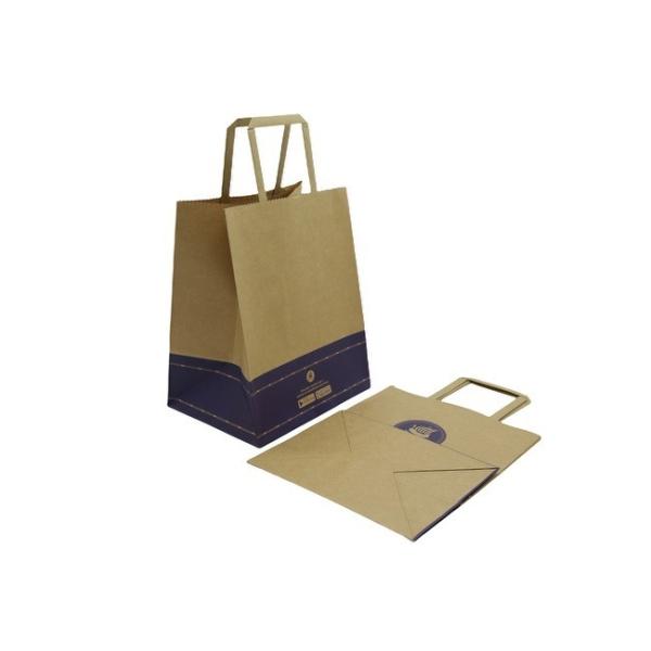 Quality Customized OEM Kraft Paper Gift Bags with Handles Brown Gift Bags Bulk Medium Size Small Business Bags Party Bags Retail Kraft Shopping Bags for sale