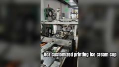 8oz customized printing ice cream cup manufacturer