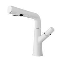 China Metered Extendable Kitchen Tap Polished Chrome Bathroom Faucet Single Handle for sale