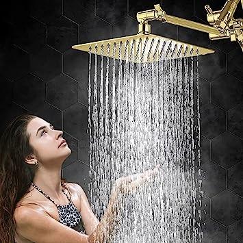 中国 8インチ ハンドヘルド 磨いた青銅 シャワーヘッド 青銅 シャワー ハンドセット 販売のため