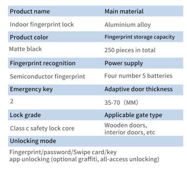 Cina Indoor Fingerprint Door Lock Auto Lock with TUYA App Control Keyless Entry Fingerprint Smart Door Lock in vendita