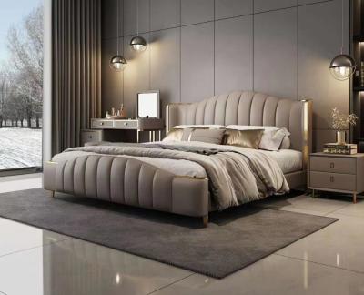 China Het luxueuze Meubilair Stevige Houten Koning Size Beds van de Hotelslaapkamer Te koop