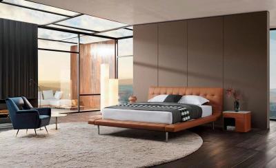 China Het luxueuze Meubilair Stevige Houten Koning Size Beds van de Hotelslaapkamer Te koop