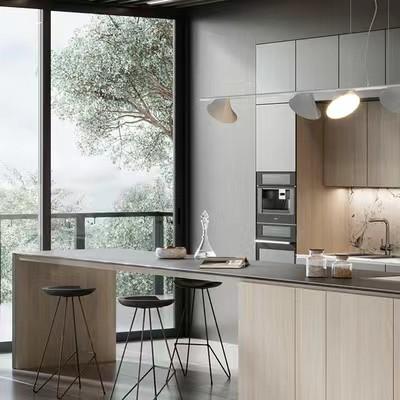 Cina Unità della cucina integrata hotel moderno posteriore degli armadi da cucina del ristorante in vendita