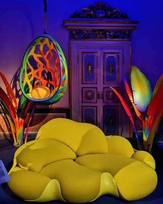 Cina Sofà di Sofa Living Room Cream Velvet della camera di albergo del vento dell'agnello in vendita