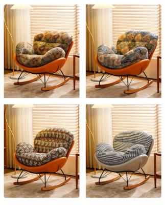 China Retro Classic Rocking Sofa Chair Simple Palace Grain For Hotel Home for sale