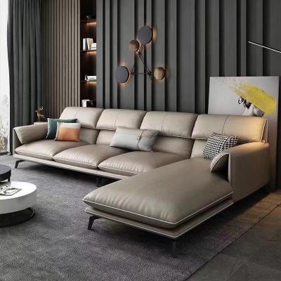 Cina Angolo nordico di lusso Sofa Hotel Home Modern del panno a forma di L in vendita