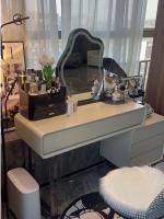 China Hotel Modern Dressing Table Storage Bin Cabinet  Makeup Vanity Table for sale