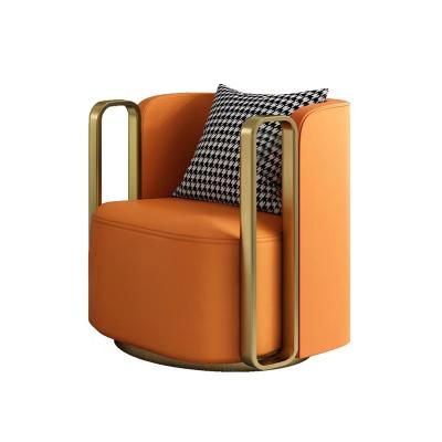 Cina Abitudine di lusso creativa fucsia della poltrona di Sofa Chair Gold Stainless Steel del velluto in vendita