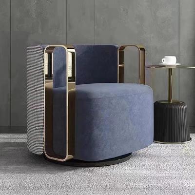 Cina Abitudine di lusso creativa fucsia della poltrona di Sofa Chair Gold Stainless Steel del velluto in vendita