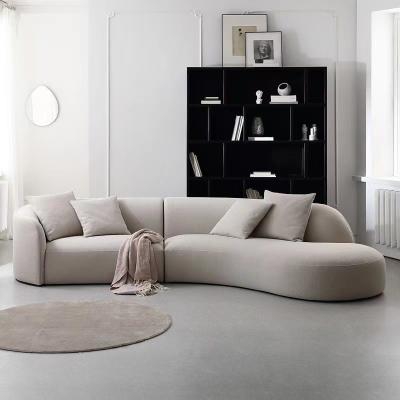 China Luxury Curved  Hotel Lobby Furniture Reception Moon Modular Sectional Sofa for sale