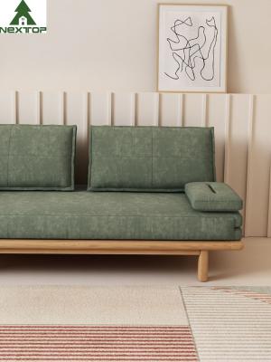 Cina Novità Sofa Bed Green Linen Environmental su ordinazione restringibile pieghevole amichevole in vendita