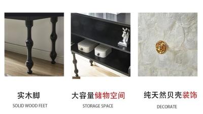 China Madeira maciça americana feita sob encomenda Shell Decorative Cabinet dos armários modernos da sala de visitas à venda