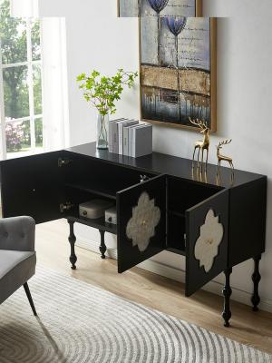 China Madeira maciça americana feita sob encomenda Shell Decorative Cabinet dos armários modernos da sala de visitas à venda