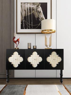 China Madeira maciça americana feita sob encomenda Shell Decorative Cabinet dos armários modernos da sala de visitas à venda
