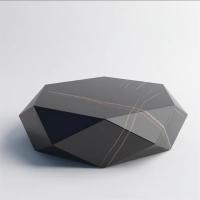 China Custom Hotel Coffee Table Creative Diamond Polygon Marble Color for sale