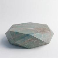 China Custom Hotel Coffee Table Creative Diamond Polygon Marble Color for sale