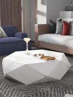 China Custom Hotel Coffee Table Creative Diamond Polygon Marble Color for sale