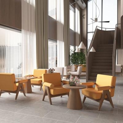 Cina 5 stelle Hotel Lobby Arredamento Negoziazione Divano Tavolo E Sedie Set in vendita