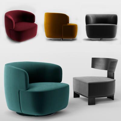 China Molteni Elain en Clipper Velvet Armchair Hotel Interieur Te koop