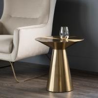 China Luxury Sofa Side Table Sideboard Metal Round Corner Table Modern Small for sale