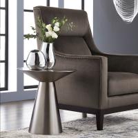 China Luxury Sofa Side Table Sideboard Metal Round Corner Table Modern Small for sale