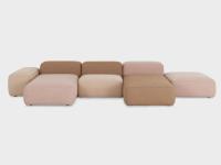 China Customized Modular Plus Fabric Sofa With Removable Cover For Hotel Lounge for sale
