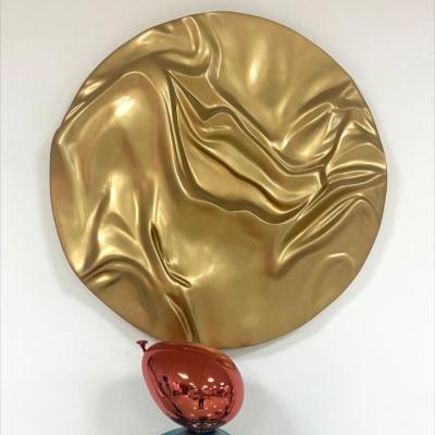 China SS Metalen Sandblasted Wall Mirror Decoratief Hotel Project Engineering Custom Te koop