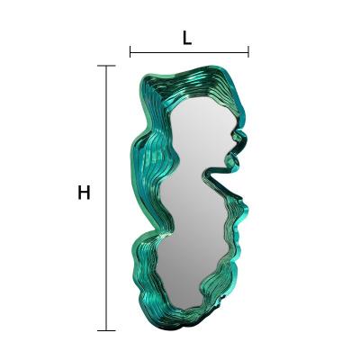 China Electroplated Jade Mirror High-End Sales Department Negotiation Area Background for sale